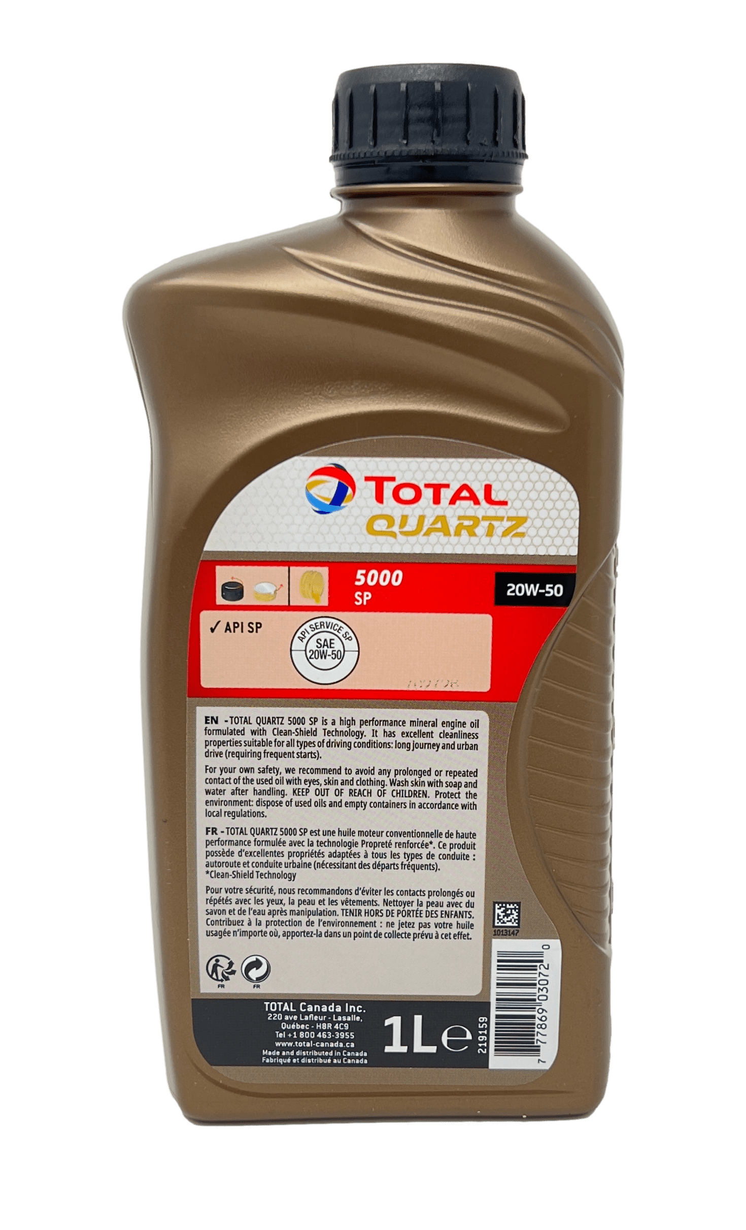 219159 QUARTZ 5000 SP 20W50 (1L) | Grande Prairie Kubota